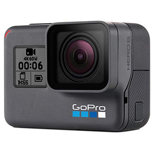 GoPro HERO6 Black + Extra Battery - E-Commerce Packaging - Waterproof Digital Action Camera with Touch Screen 4K HD Video 12MP Photos Live Streaming Stabilization