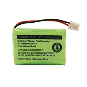 baobian bt188645/bt288645 battery pack 3.6v 900mah ni-mh compatible with vtech vm312 vm3251 vm3252 vm3261 motorola mbp481 mbp482 mbp483 digital video baby monitor