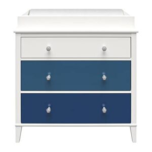 Little Seeds Monarch Hill Poppy 3 Drawer Changing Table, Blue