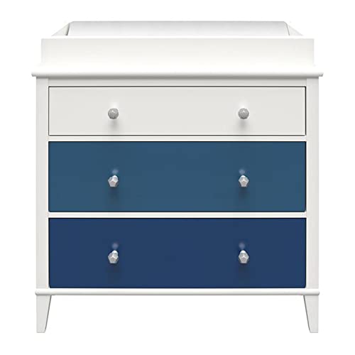 Little Seeds Monarch Hill Poppy 3 Drawer Changing Table, Blue