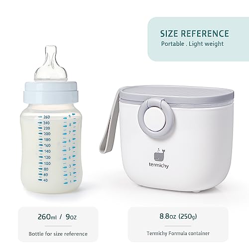 Termichy Baby Formula Dispenser, Portable Formula Dispenser Container with Scoop and Carry Handle for Travel Outdoor Activities for Baby Infant, 500ml