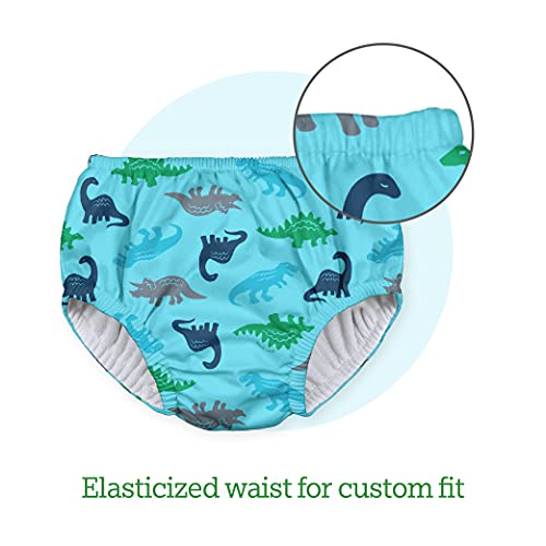 i play. by green sprouts baby boys Pull-up Reusable Absorbent Swimsuit and Toddler Swim Diaper, Navy Whale League, 24 Months US