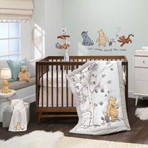 lambs & ivy disney baby storytime pooh 3-piece nursery crib bedding set