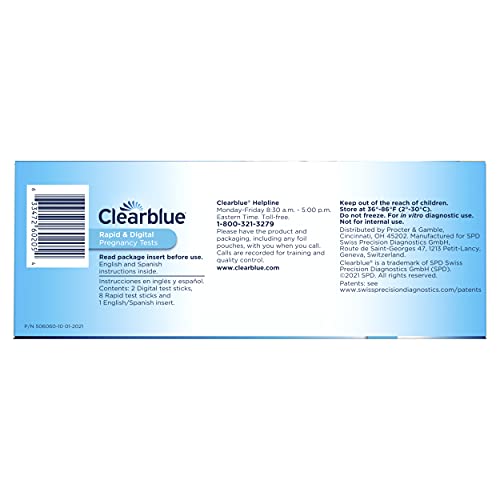 Clearblue Clearblue Pregnancy Test Combo Pack, 10ct - 2 Digital with Smart Countdown & 8 Rapid Detection - Super Value Pack