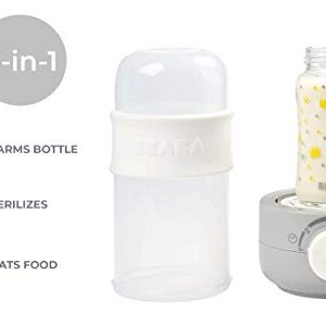 BEABA Fast Baby Bottle Warmer, Baby Food Warmer, (3-in-1) Warm Milk in Just Two Minutes + 2-in-1 Bottle to Sippy Learning Cup