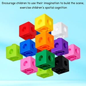 GAMENOTE Math Cubes Manipulatives with Activity Cards - Number Counting Blocks Toys Snap Linking Cube Math Counters for Kids Kindergarten Learning Activities