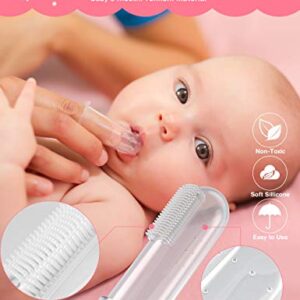 OTTOLIVES Baby Healthcare and Grooming Kit, 24 in 1 Baby Electric Nail Trimmer Set Newborn Nursery Health Care Set for Newborn Infant Toddlers Baby Boys Girls Kids Haircut Tools (0-3 Years+) (Pink)