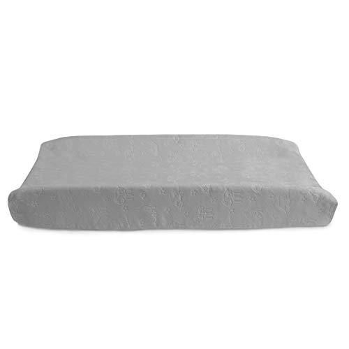 Serta Perfect Sleeper Contoured Changing Pad with Plush Cover, Grey