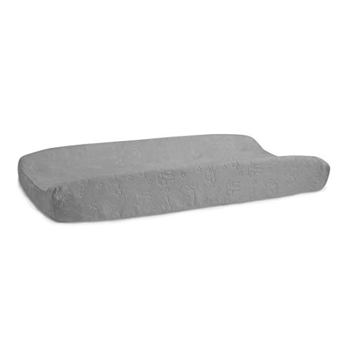 Serta Perfect Sleeper Contoured Changing Pad with Plush Cover, Grey