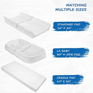 Changing Pad Cover Waterproof, Changing Table Cover Organic Cotton 2 Pack Diaper Changing Pad Cover, Jersey Knit Super Soft & Stretchy Baby Cradle Sheets Covers, 32" x 16" x 4", White