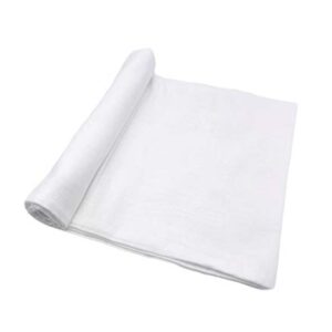 Cute New York Premium Cotton Muslin Swaddle Blankets for New Born Boys Girls (White)