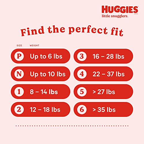 Huggies Little Snugglers Baby Diapers, Size 6 (35+ lbs), 96 Ct