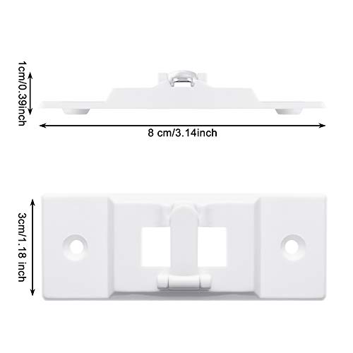 2 Light Switch Guards Optional Wall Plate Cover Switch Cover Light Switch Lockout Light Switch on off Guard in White for Lights Circuits Protection from Accidentally Turned on or off, Not Child Proof