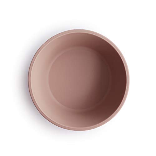 mushie Silicone Suction Bowl | BPA-Free Non-Slip Design (Blush)