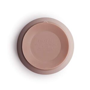 mushie Silicone Suction Bowl | BPA-Free Non-Slip Design (Blush)