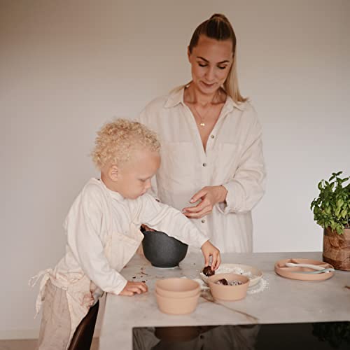 mushie Silicone Suction Bowl | BPA-Free Non-Slip Design (Blush)