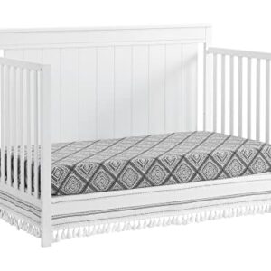 Oxford Baby Lazio 4-in-1 Convertible Crib, Snow White, GreenGuard Gold Certified