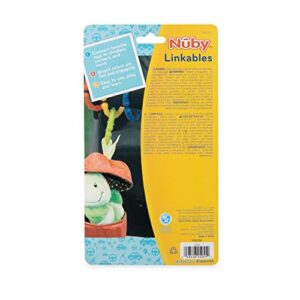 Nuby Linkables, 18 Colorful Attachable Links for Strollers, Car Seats, & Travel