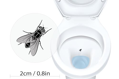 Bullseye Toilet Target Stickers Bulk Pack for Toilets and Urinals (13 Targets) with Sticker Applicator Tool - Sticks on Wet Surface - Toilet Targets for Toilet Training Boys - Aiming Targets for Men - Pee Targets for Boys