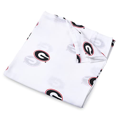 Three Little Anchors University of Georgia Muslin Swaddle Blanket 47x47in