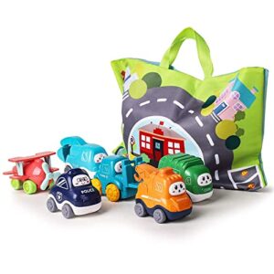 alasou baby truck car toy and playmat storage bag(6 sets)|baby toys 12-18 months|infant toys for 1 2 3 year old boy girl|1st birthday gifts for toddler toys age 1-2