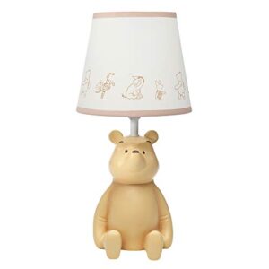 lambs & ivy disney baby storytime pooh 3d table lamp with shade