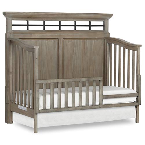 Evolur Empire 5 in 1 Convertible Crib with Metal Elements, Free Mattress