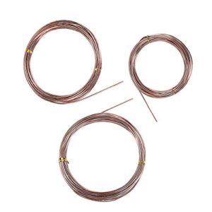 beadnova bonsai tree wire 98 feet copper aluminum wire bonsai tree training wire for indoor and outdoor bonsai plant (copper, 1mm, 30m)