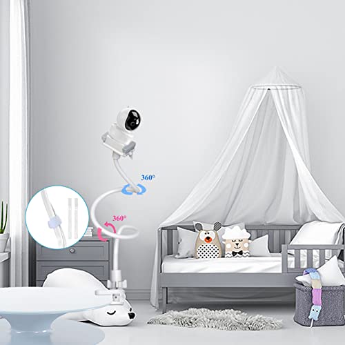 Universal Baby Camera Mount Flexible Baby Monitor Holder Shelf Compatible with Infant Optics Baby Monitor,Baby Monitor Camera Holder Strong Camera Shelf Bracket Compatible with Most Baby Monitors