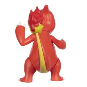 Pokemon Fire-Themed Battle Figure Set: 4.5" Arcanine, 3" Charmeleon, 2" Cyndaquil - Exclusive Toys for Kids & Pokemon Fans