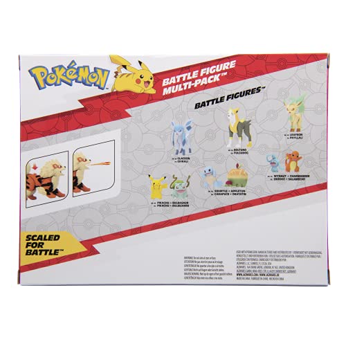 Pokemon Fire-Themed Battle Figure Set: 4.5" Arcanine, 3" Charmeleon, 2" Cyndaquil - Exclusive Toys for Kids & Pokemon Fans