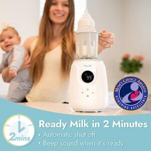 Papablic 5-in-1 Ultra-Fast Baby Bottle Warmer for Breastmilk and Formula, with Digital Timer and Automatic Shut-Off