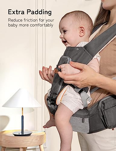 besrey Baby Carrier Front Facing Holder, Hip Seat, Dad Kangaroo Carrier Summer, Toddler Chest Hybrid Wrap Carrier, Mens Ergonomic Body Carrier Backpack, Easy Infant Carrier Mesh, Forward Soft Carrier