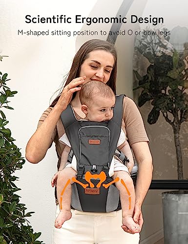 besrey Baby Carrier Front Facing Holder, Hip Seat, Dad Kangaroo Carrier Summer, Toddler Chest Hybrid Wrap Carrier, Mens Ergonomic Body Carrier Backpack, Easy Infant Carrier Mesh, Forward Soft Carrier