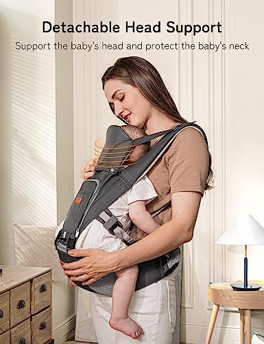 besrey Baby Carrier Front Facing Holder, Hip Seat, Dad Kangaroo Carrier Summer, Toddler Chest Hybrid Wrap Carrier, Mens Ergonomic Body Carrier Backpack, Easy Infant Carrier Mesh, Forward Soft Carrier