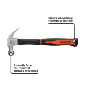 BLACK+DECKER Hammer, 16oz (BDHT54003)