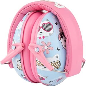 Snug Kids Ear Protection - Noise Cancelling Sound Proof Earmuffs/Headphones for Toddlers, Children & Adults (Cats)