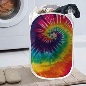 howilath tie-dye rainbow nursery storage,baby hamper, large laundry basket for kids room,toy,home decor,nursery hamper - l