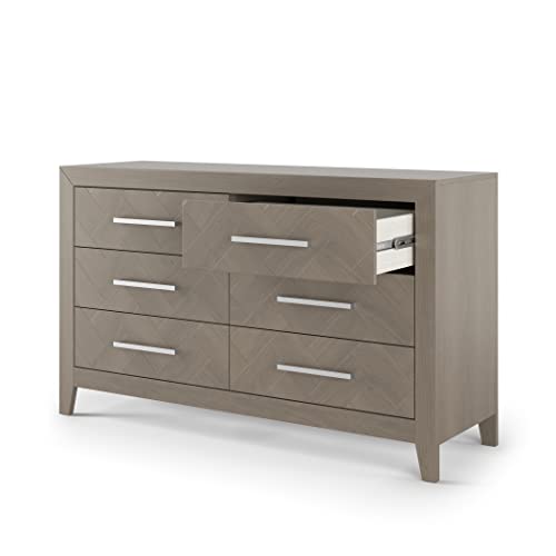 Child Craft Kieran 6 Drawer Double Dresser, Crescent Gray