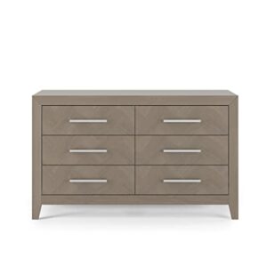 Child Craft Kieran 6 Drawer Double Dresser, Crescent Gray