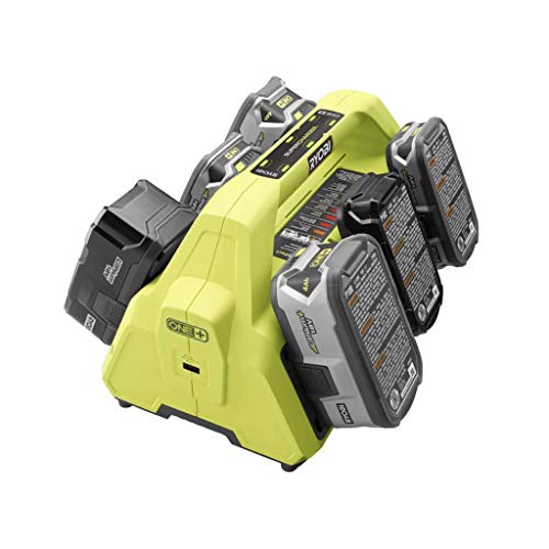 Best Tools Ryobi 18-Volt ONE+ 6-Port Dual Chemistry IntelliPort SUPERCHARGER with USB Port P135