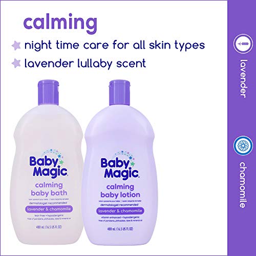 Baby Magic Calming Lotion 16.5oz, Lavender & Chamomile, 6 Count