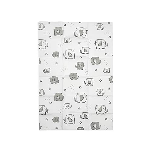 Dr. Talbot's Disposable Changing Pads, Absorbent Travel Diaper, Gray Elephant Print