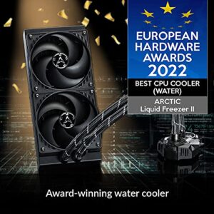 ARCTIC Liquid Freezer II 360 A-RGB - Multi-Compatible All-in-one CPU AIO Water Cooler with A-RGB, Intel & AMD Compatible, efficient PWM-Controlled Pump, Fan Speed: 200-1800 RPM, LGA1700 Compatible