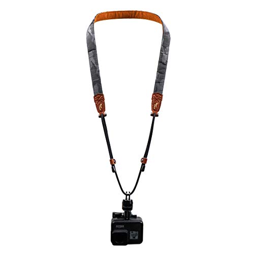 RAPILOCK Leash Quick Release Neck Strap (Black) for GoPro Hero 9 8 7 6 5 4 3+ 3 2 1 Mounting Way Devices Such as Sony/Gamin/SJ4000/DJI/osmo Pocket. Includes 1 Adapter, 1 Buckle (Black), and 1 Strap.