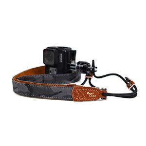 RAPILOCK Leash Quick Release Neck Strap (Black) for GoPro Hero 9 8 7 6 5 4 3+ 3 2 1 Mounting Way Devices Such as Sony/Gamin/SJ4000/DJI/osmo Pocket. Includes 1 Adapter, 1 Buckle (Black), and 1 Strap.