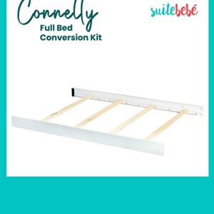 Suite Bebe Connelly Crib to Full Bed Conversion Kit Only, Adjustable in White - Quick Ship, Full Size Bed