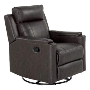 thomas payne® rv swivel glide recliner - millbrae – luxurious, comfortable rv recliner – easy-to-clean polyhyde® vinyl fabric – high-density foam interior for extra comfort – 2020129853