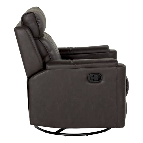 THOMAS PAYNE® RV Swivel Glide Recliner - Millbrae – Luxurious, Comfortable RV Recliner – Easy-to-Clean PolyHyde® Vinyl Fabric – High-Density Foam Interior for Extra Comfort – 2020129853