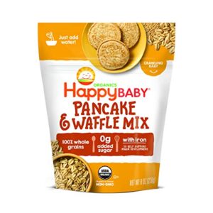 happy baby organics pancake & waffle mix, 8 ounce pouch (pack of 1)